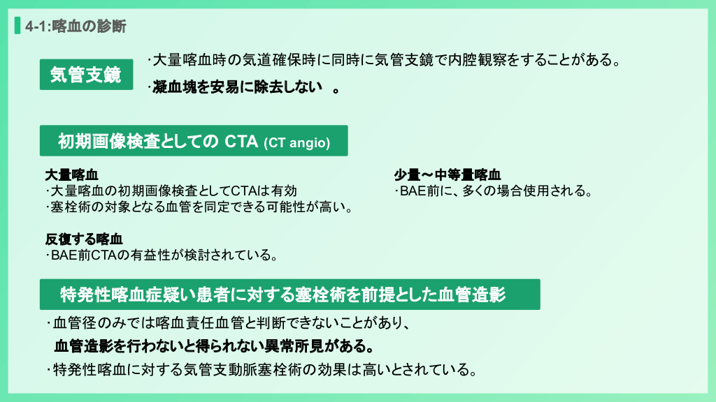 ついに喀血診療指針が出た！全68頁をガイドライン作成委員がまとめました！ | Antaa Slide